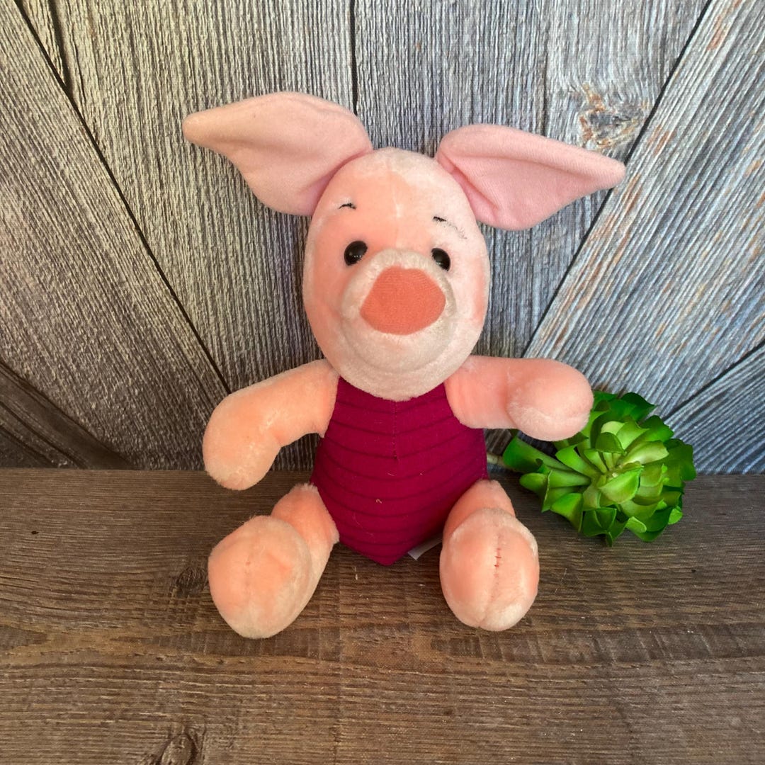 Vintage Piglet Winnie the Pooh Stuffed Pooh Toy {disnleyland} 10 Inches ...