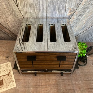 Vintage General Electric Chrome Toaster Mirror Pop-up Toaster T128 Faux ...