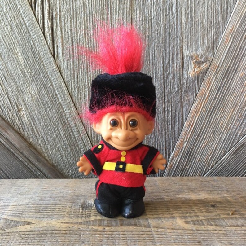 Vintage British Troll Doll england Troll With Red Hair Russ - Etsy