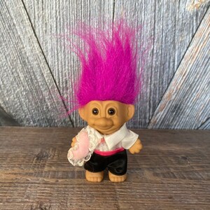 Vintage Ring Bearer Troll Doll {wedding Troll With Pink Hair} Russ ...
