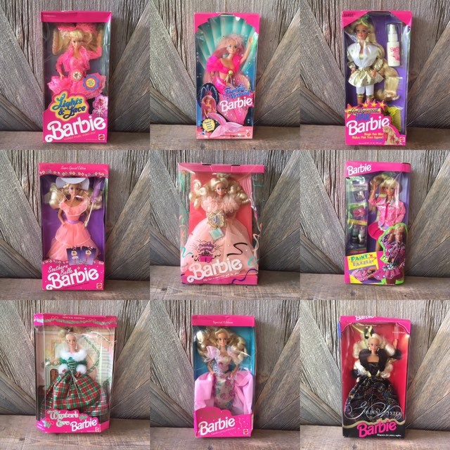 Vintage 1994 Happy Holidays Barbie {blonde Hair Mattel 12155 Special ...
