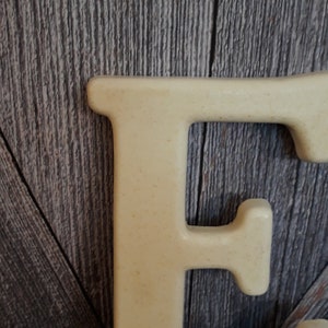 Vintage Letter E Old Sign off White Large 8 Inch Plastic Letter Wall ...