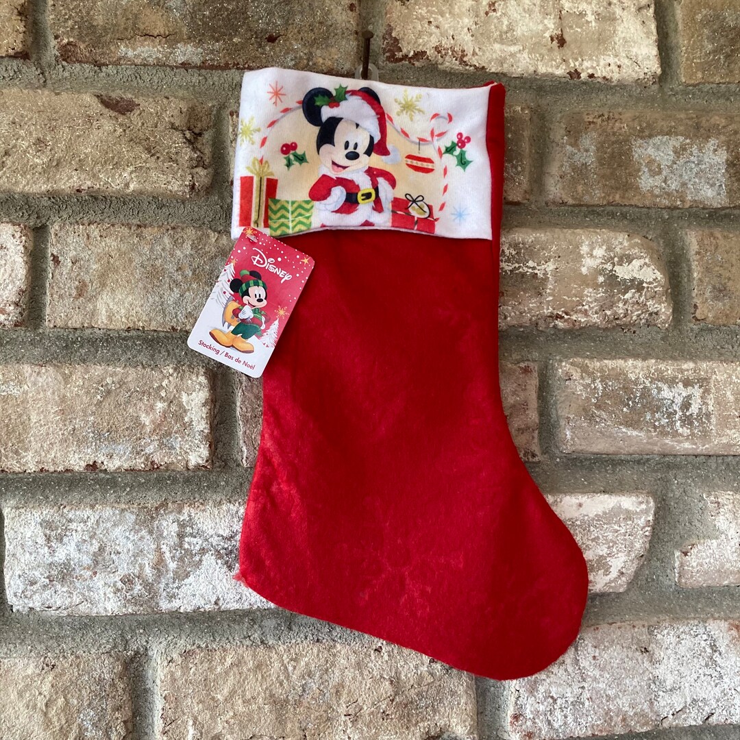 Vintage Mickey Mouse Stocking Disney Christmas Ornaments {christmas ...