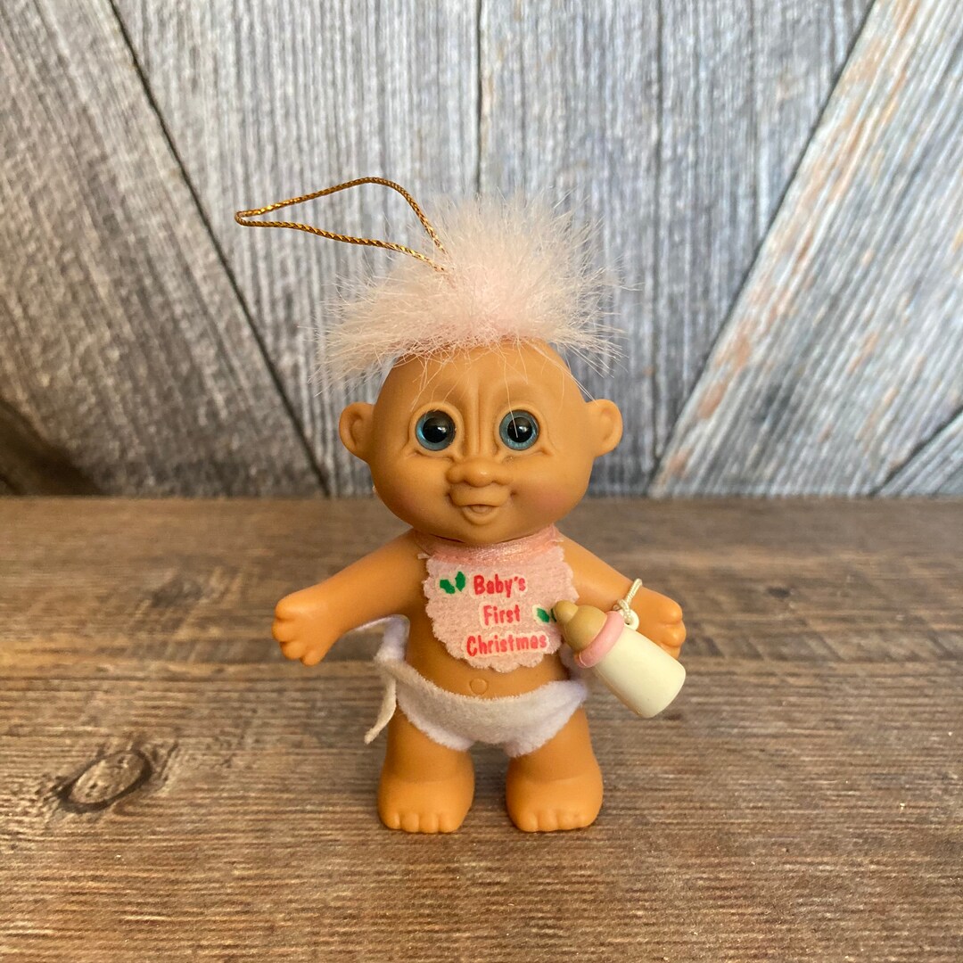 Vintage Christmas Troll Doll Decoration {baby's First Christmas ...