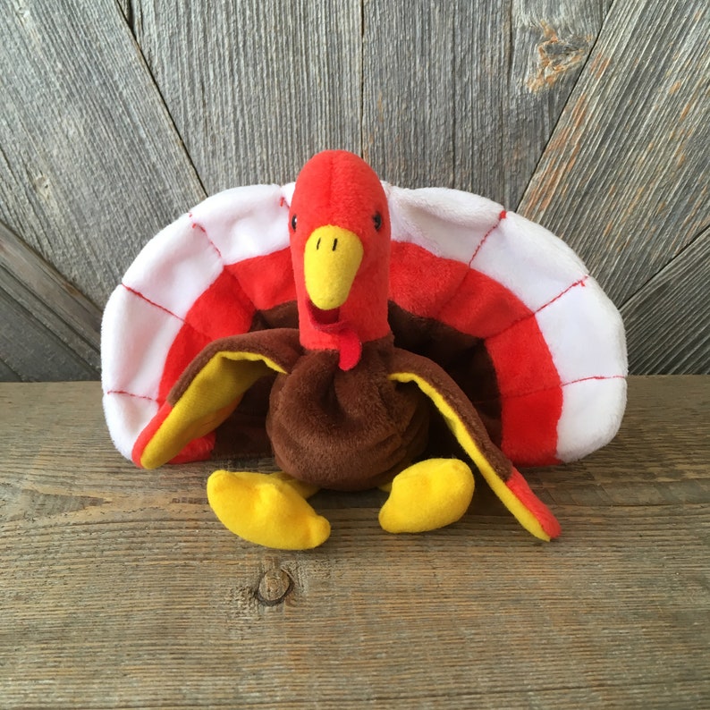 Vintage Turkey Beanie Baby Thanksgiving Ty Turkey Beanie | Etsy