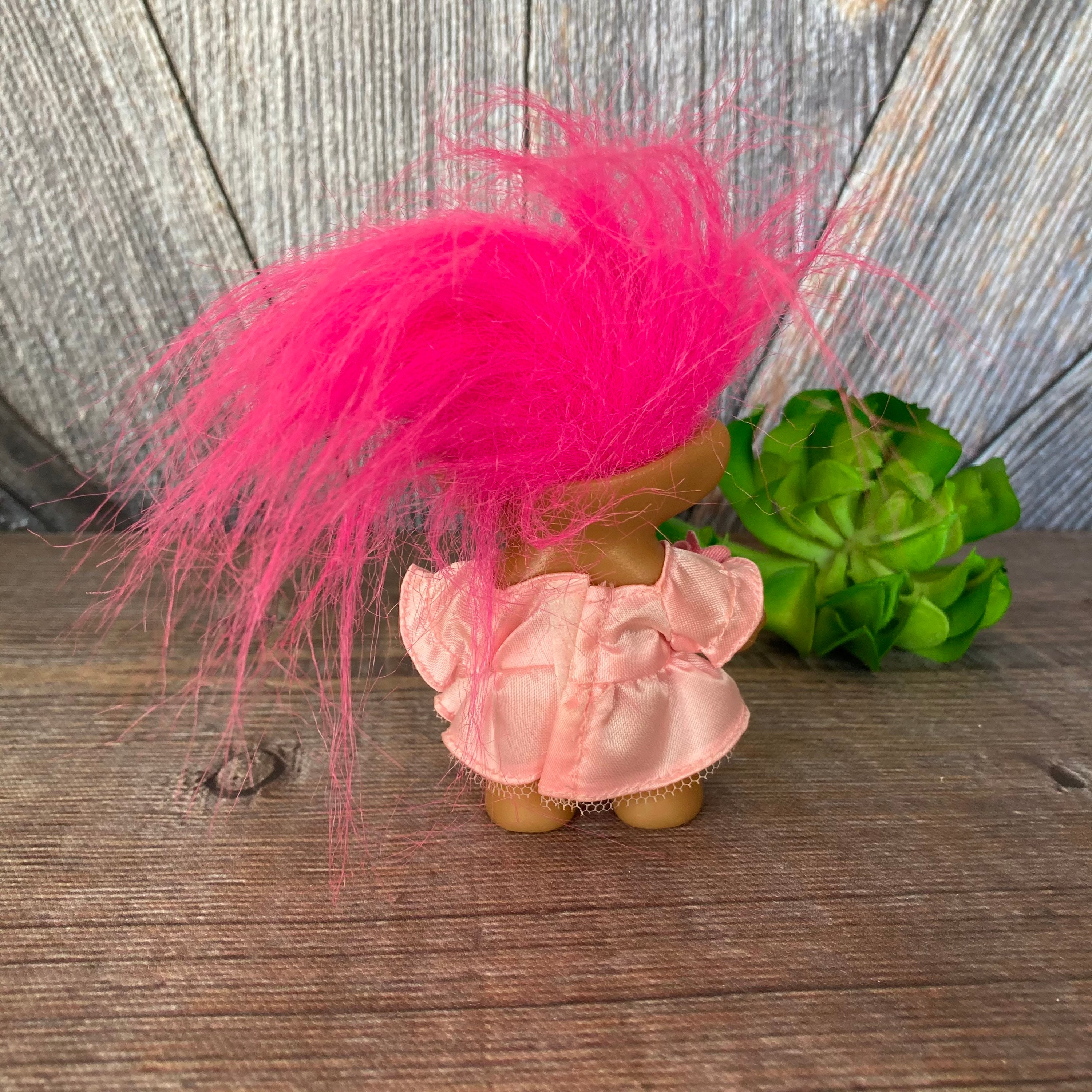 Vintage Flower Girl Troll Doll wedding Troll With Pink Hair | Etsy