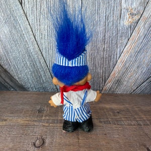Vintage Engineer Troll Doll Train Conductor Hair Russ Berrie 5 in Troll ...