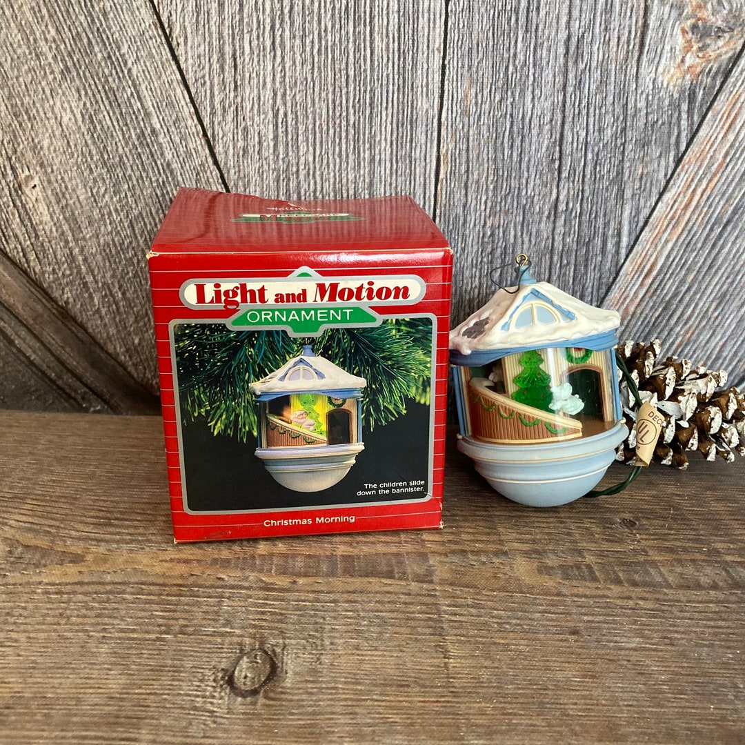 Vintage Light and Motion Christmas Morning Christmas Ornament {hallmark ...
