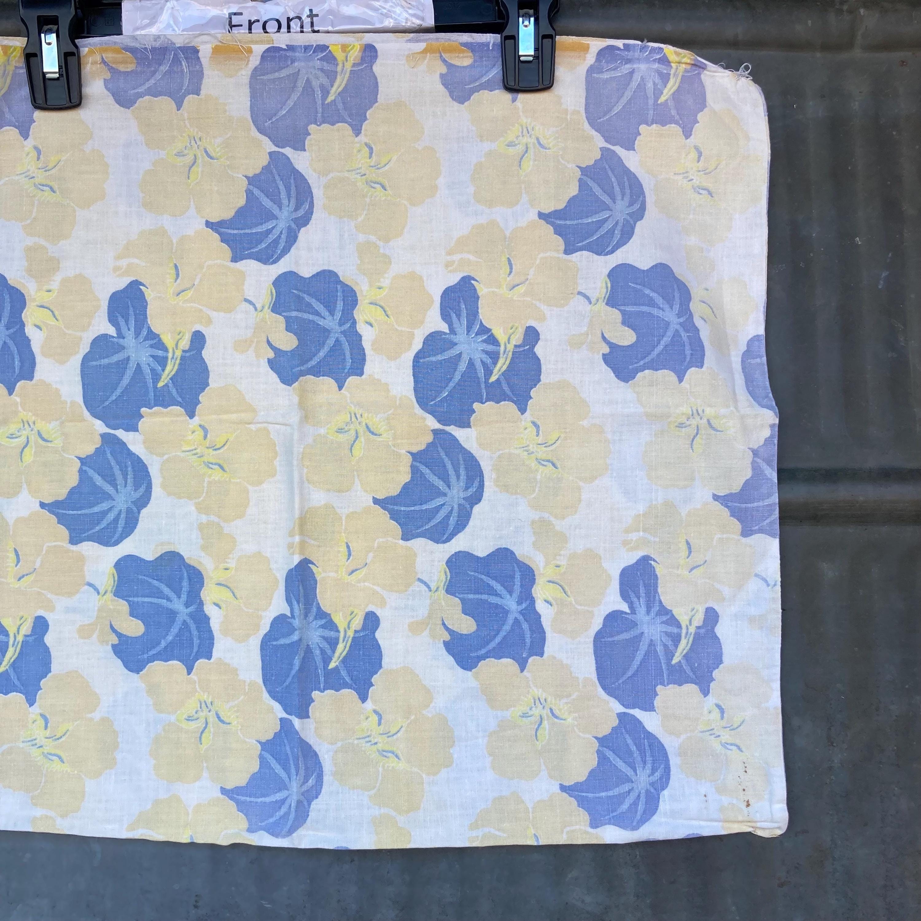 Vintage 1930's-1940's Feed Sack or Flour Sack Cotton Linen Fabric Quilt ...
