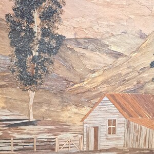 Vintage T Rogers Straw and Nature Artwork new Zealand Artist T Rogers ...