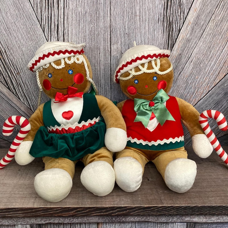 Gingerbread Dolls Plush - Etsy
