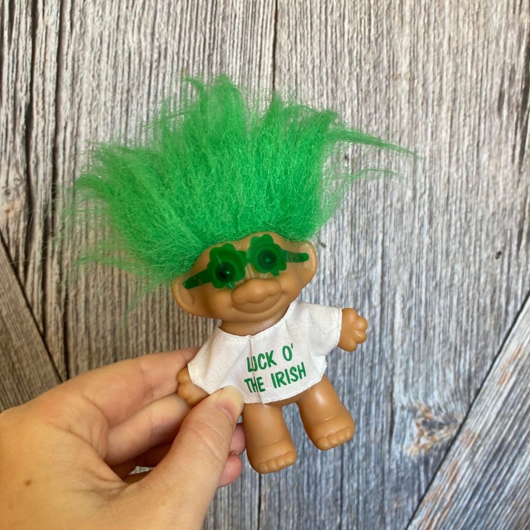 Vintage St.patrick's Day Troll Doll {leprechaun Irish Troll Luck O' the ...
