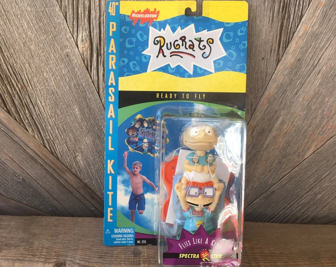Vintage Rugrats Parasail Kite 90s Toy Nickelodeon Baby Cartoon Tommy ...
