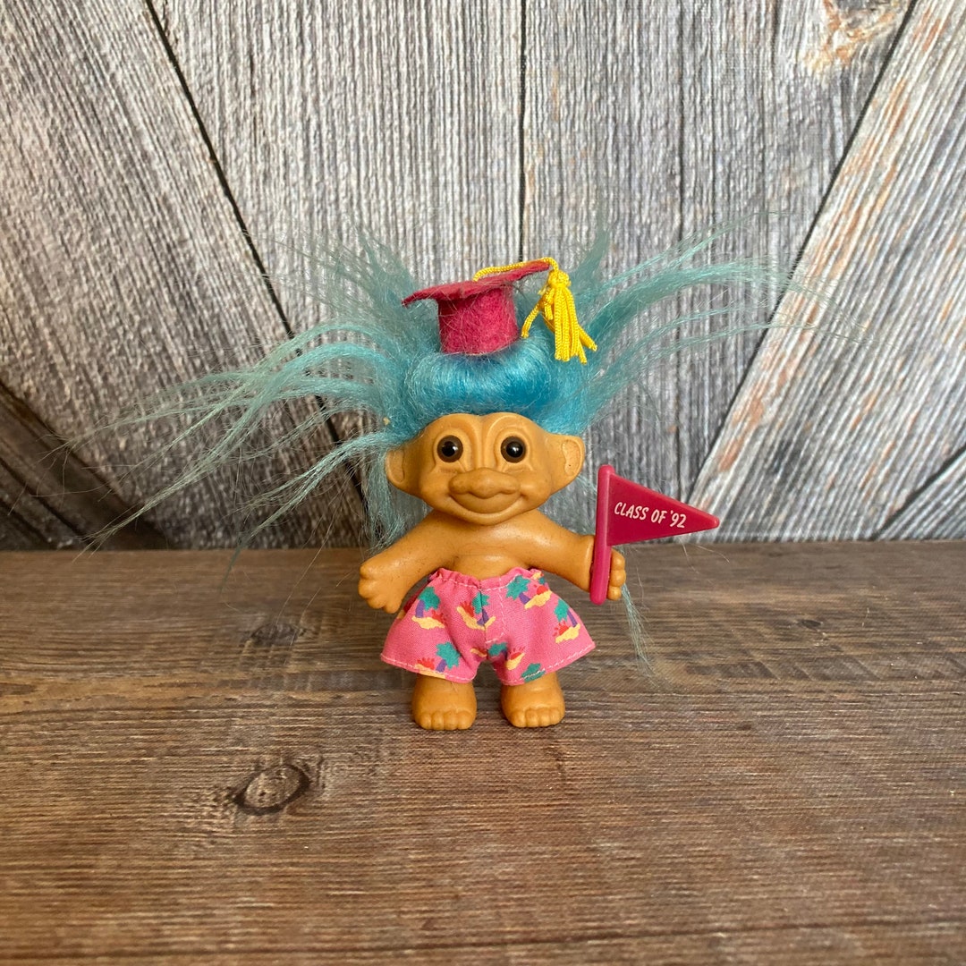 Vintage Graduation Troll Class of 92 {russ Berrie Troll ...