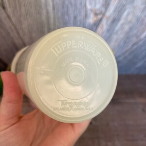 4 Vintage Tupperware Tumblers Cups Glasses Plastic Tupper Ware Storage ...