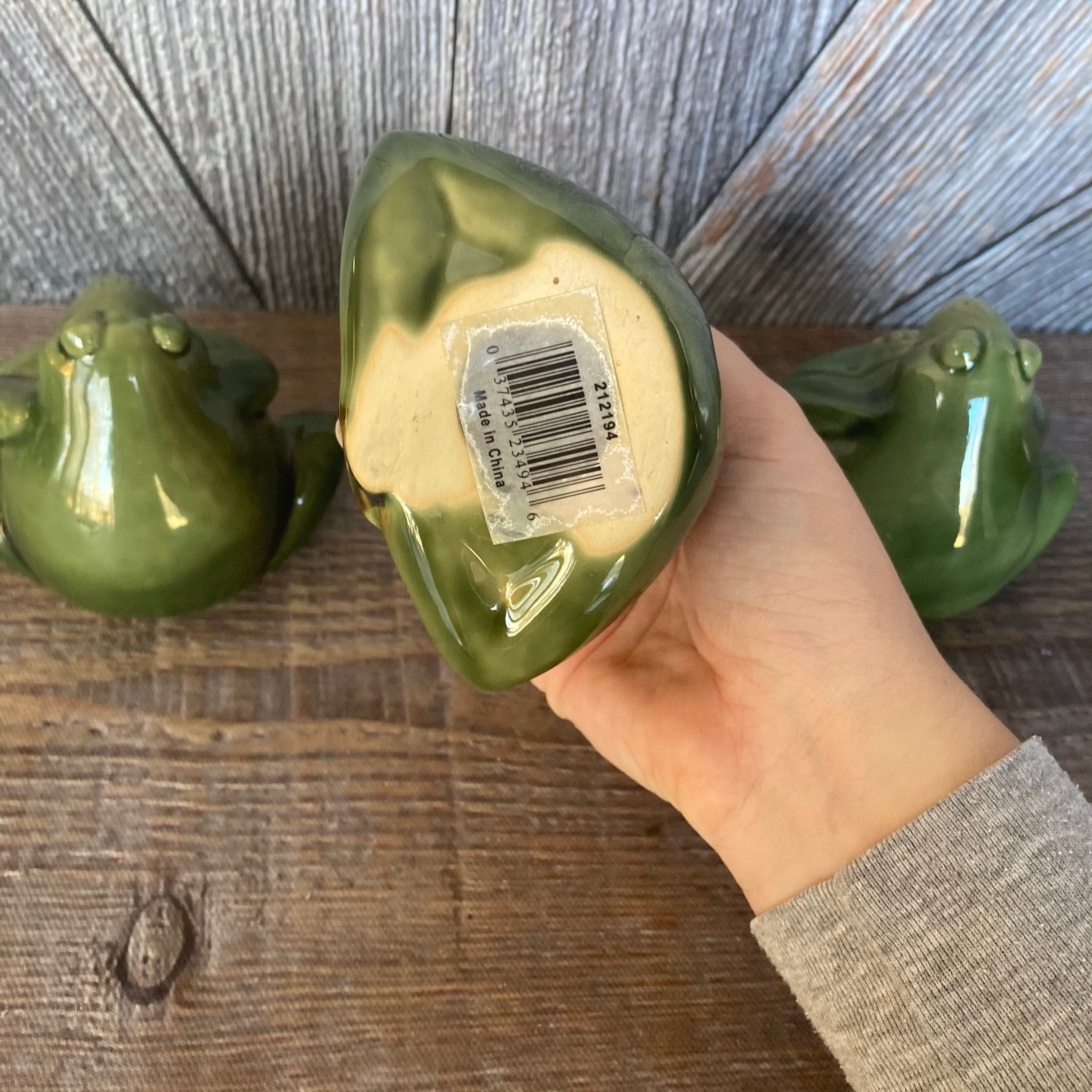 Vintage Ceramic Frog Trio Yoga Welcome Toad Gift for Friend | Etsy