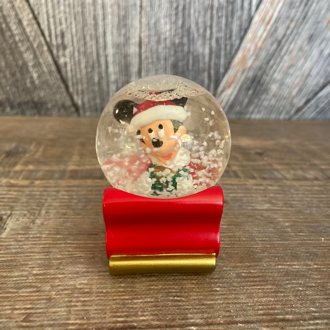Vintage Mickey Mouse Snow Globe Miniature Mickey JC Penny Collection ...
