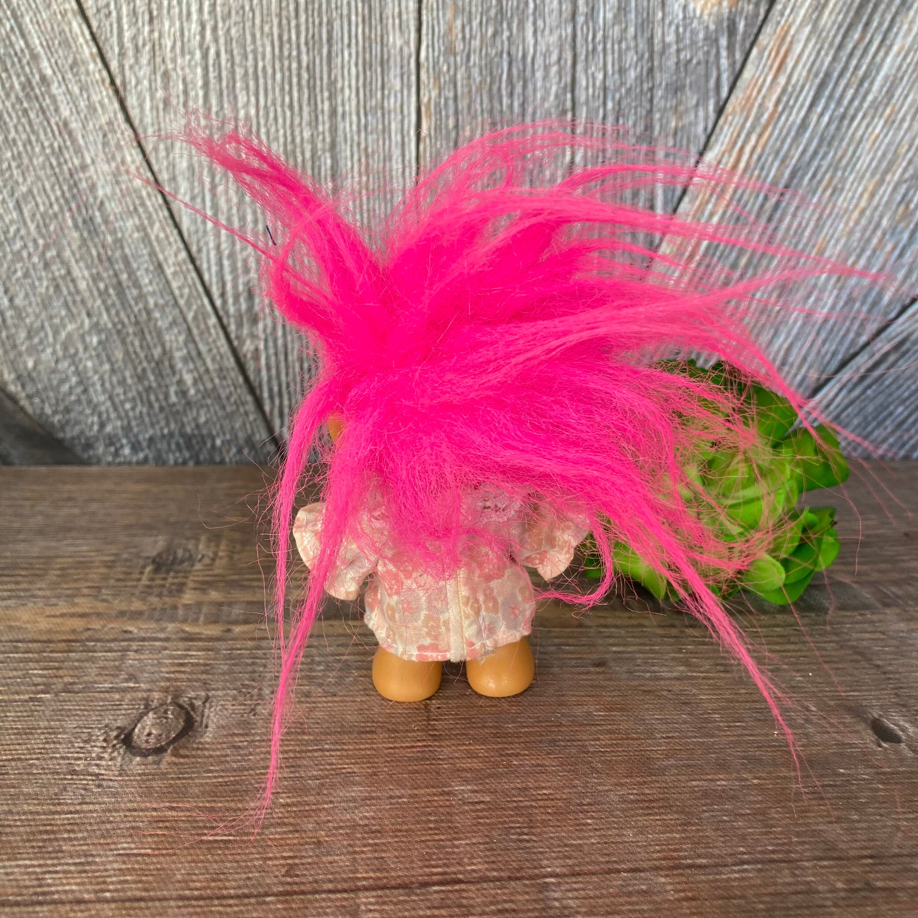 Vintage Flower Girl Troll Doll Wedding Troll with Pink Hair | Etsy