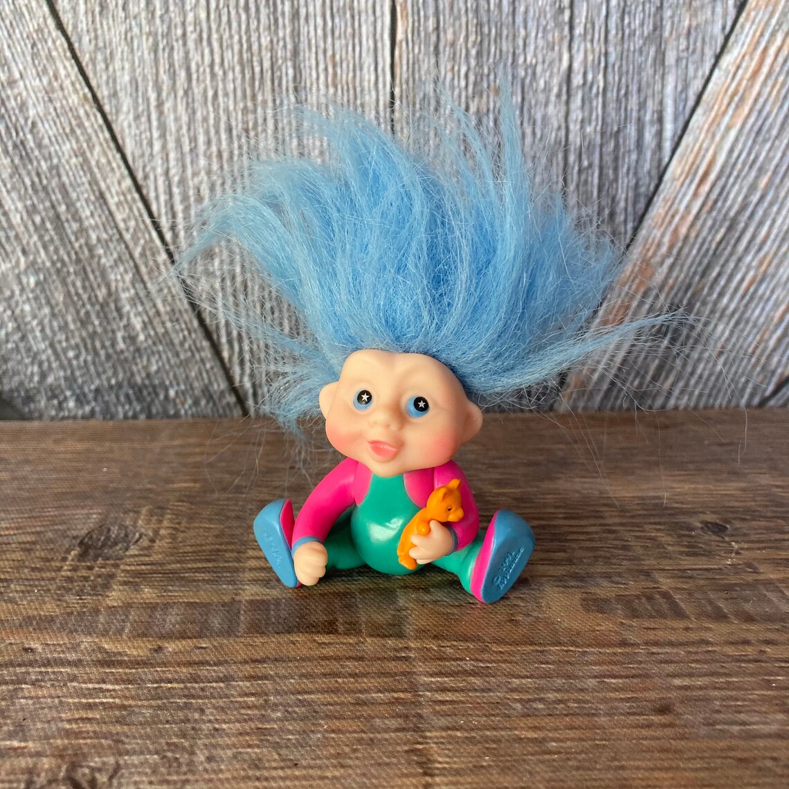 Applause Magic Troll baby Vintage 1990s Troll With Blue Hair - Etsy