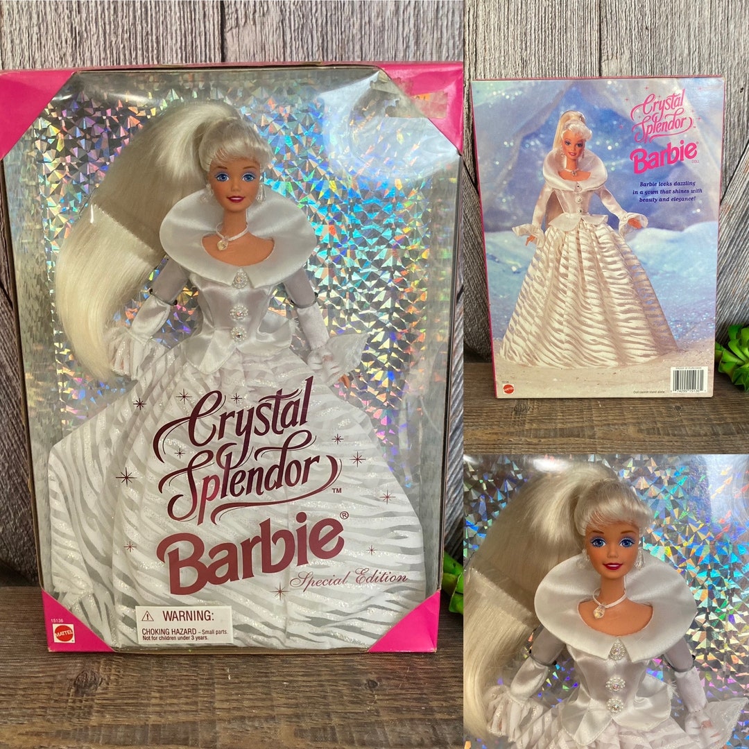 Vintage Crystal Splendor Barbie {blonde Hair Mattel 15136 1995 Special ...
