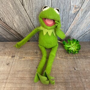 Vintage Kermit Plush Muppet 70's Fisher Price 850 1976 Stuffed Plush ...