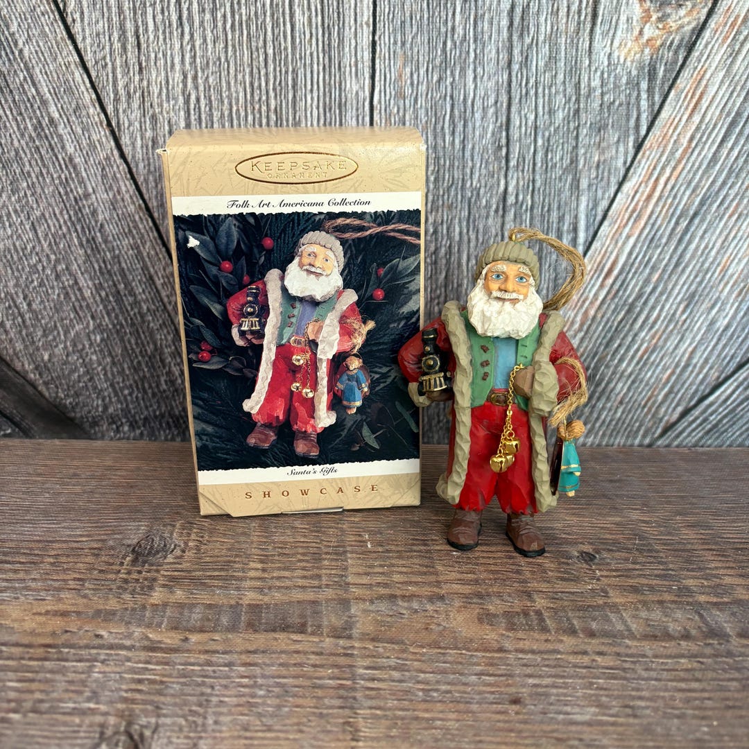 Vintage Santa's Gifts Christmas Ornament {hallmark Keepsake Ornament ...