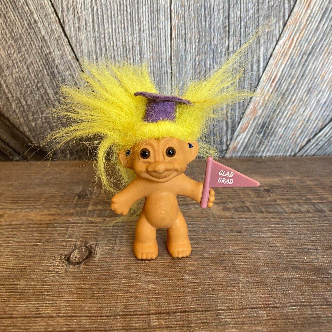 Vintage Graduation Troll russ Berrie Troll Congratulations Graduation ...
