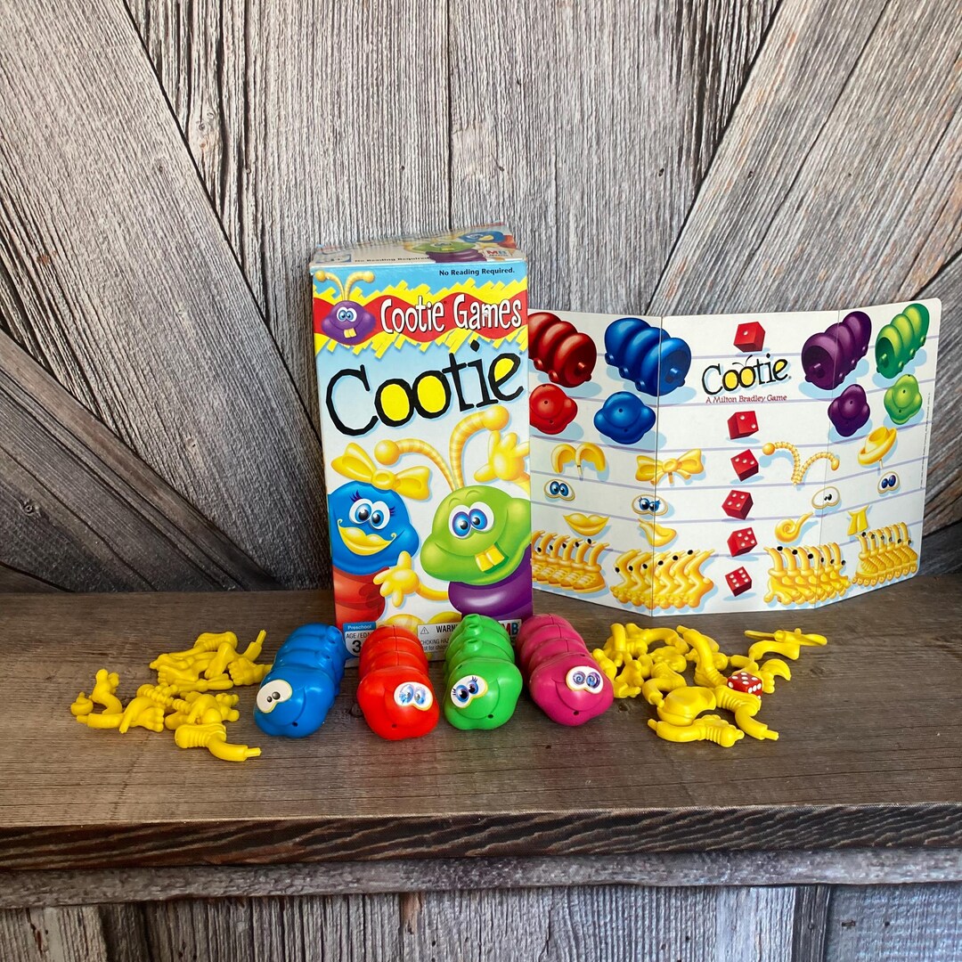Vintage Cootie Game Milton Bradley, 1999 Complete! the Game of Cootie ...