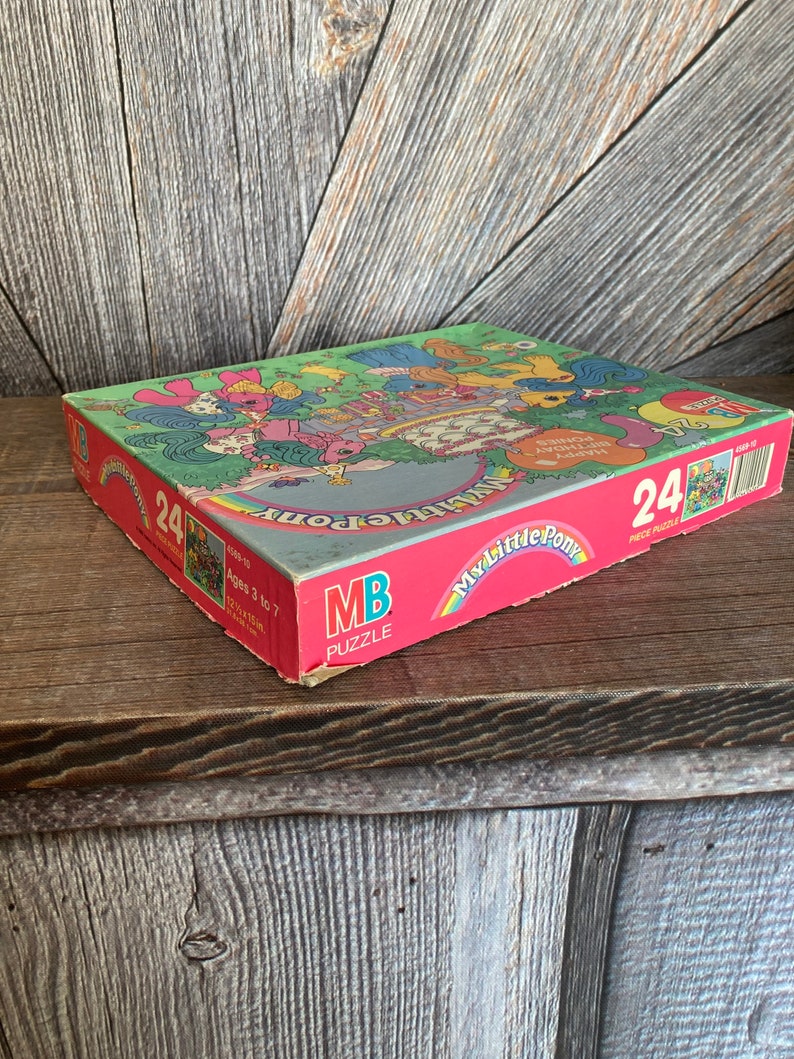 Vintage My Little Pony Puzzle 24 Piece Milton Bradley Happy - Etsy