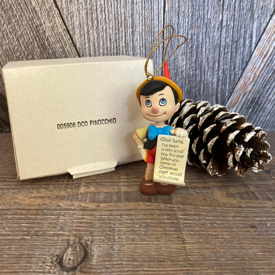 Vintage Pinocchio Ornament grolier Keepsake Ornament 90s - Etsy