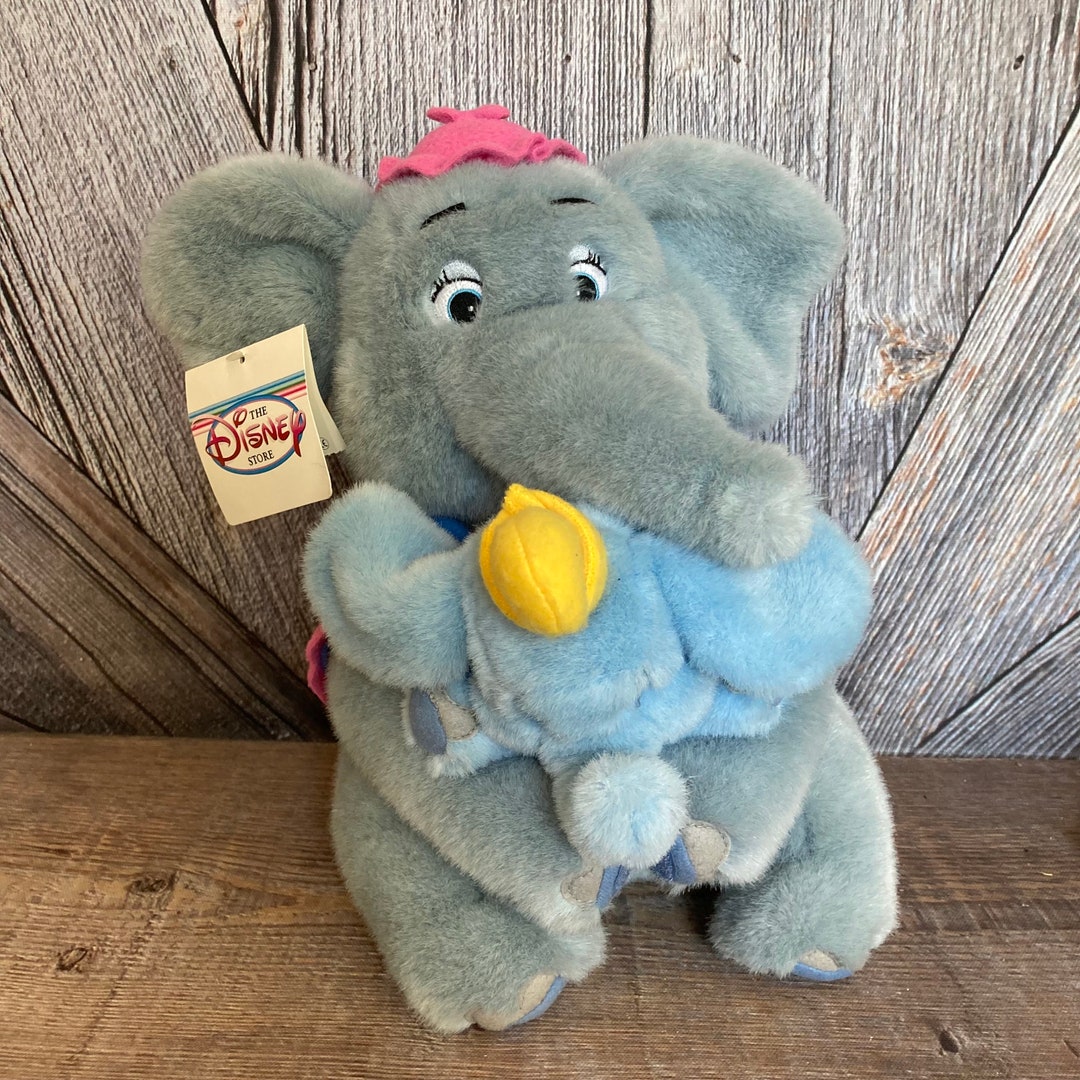 Vintage Dumbo Plush Toy {mrs. Jumbo Mom Baby Dumbo Circus Elephant 12 ...
