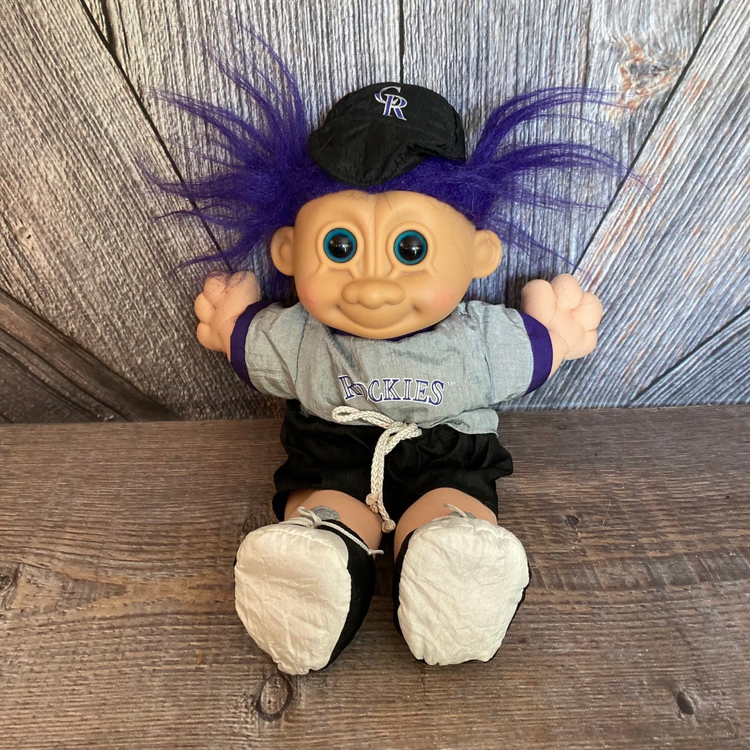 Vintage Rockies Troll Doll {colorado Rockies Baseball Player Plush ...