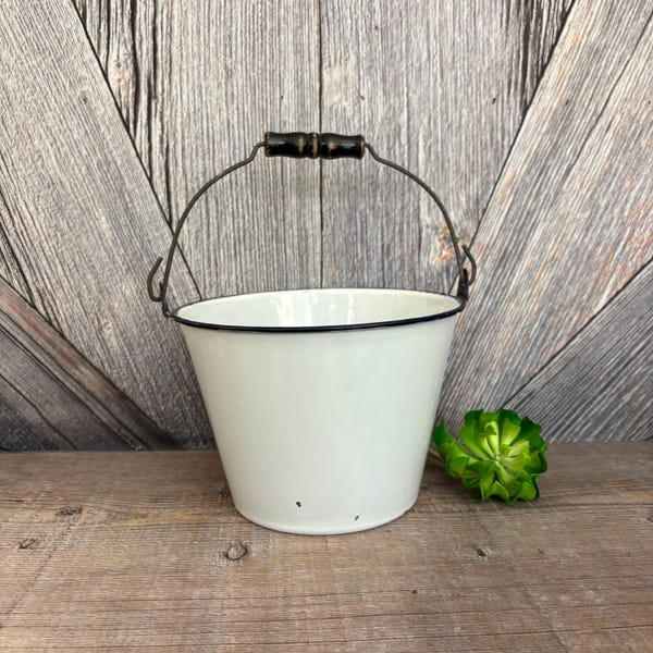 Enamel Bucket - Etsy
