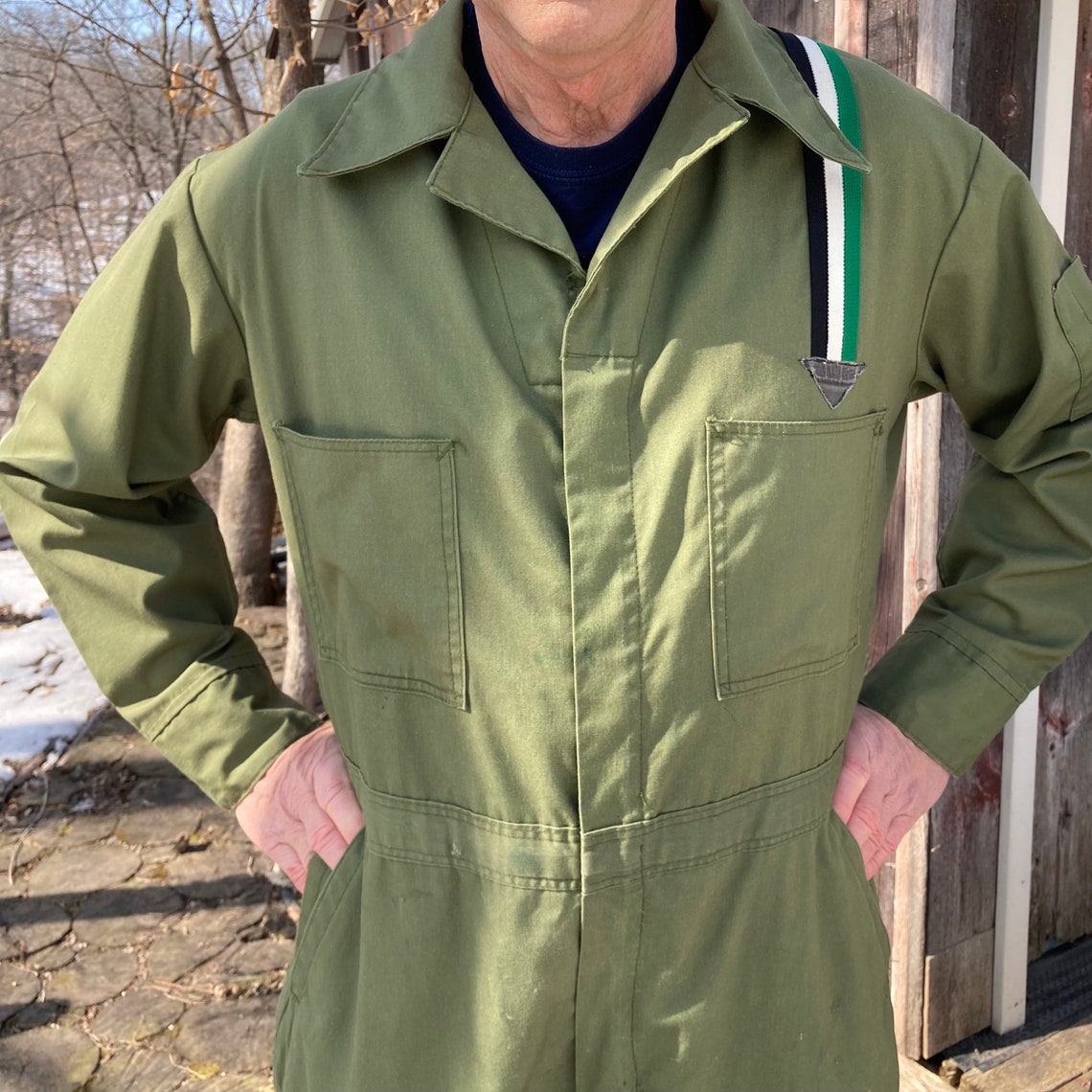 Vintage Coveralls Paratrooper Green USN USA Jumpsuits Painter - Etsy
