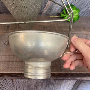Vintage Strainer Sieve With Pestle Can Canning Applesauce 4 Piece Wood ...
