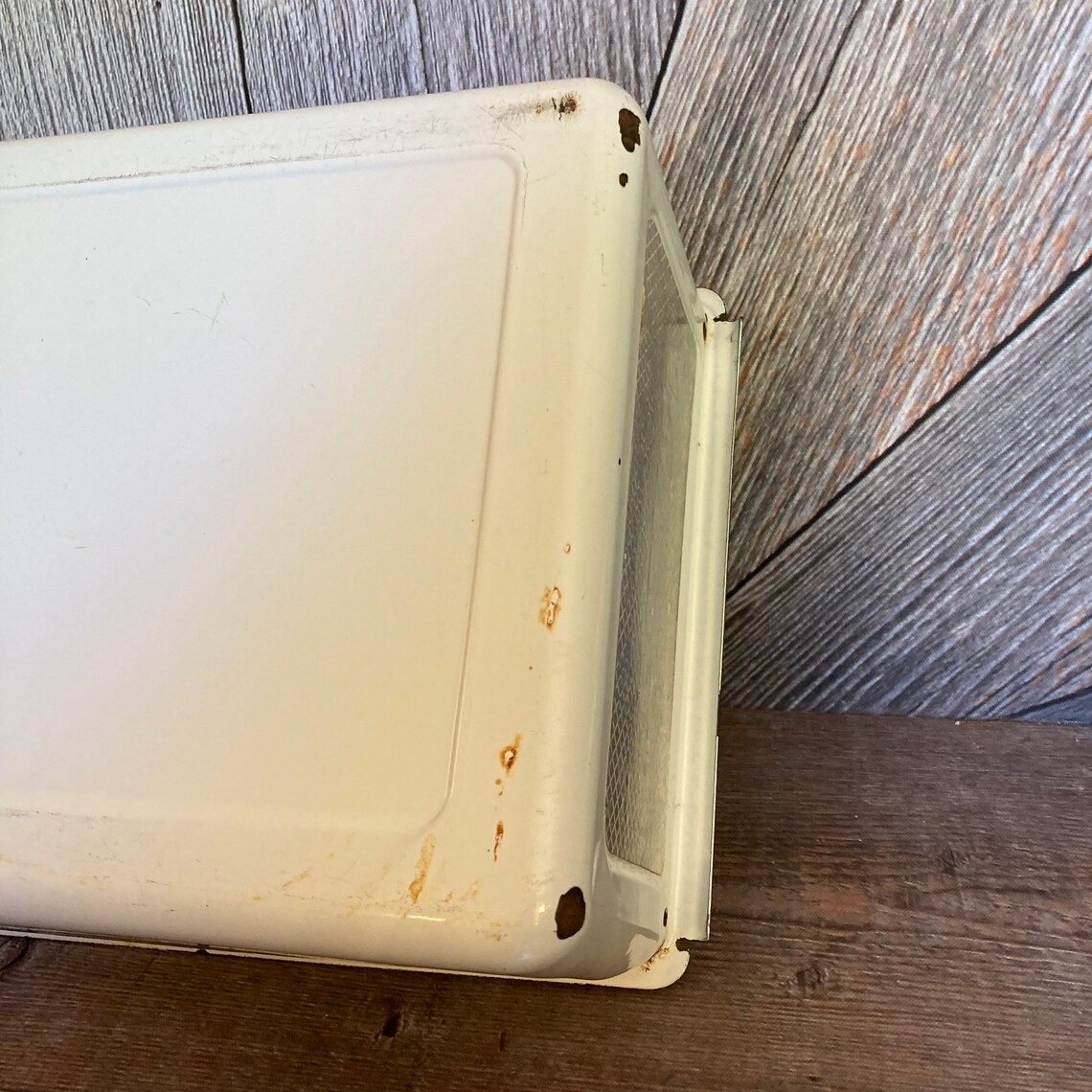 Vintage Refrigerator Drawer Enamel Frigidaire Hydrator Crisper Drawer ...