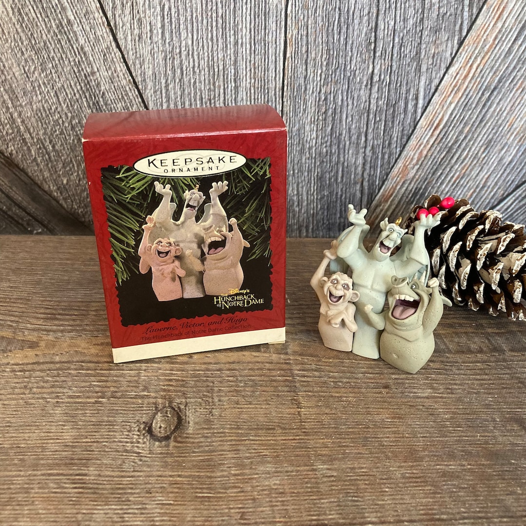 Vintage Hunchback of Notre Dame Gargoyles Disney Christmas Ornaments ...