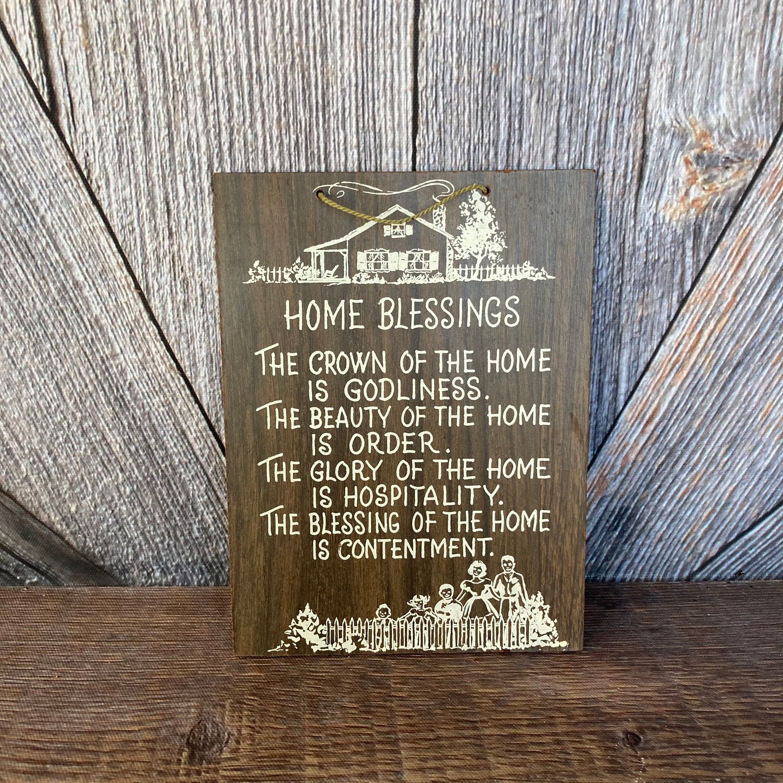 Vintage Home Blessings Wall Hanging House Warming Gift for Mom - Etsy