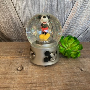 Vintage Mickey Mouse Snow Globe Musical Plays Mickey Mouse Song ...