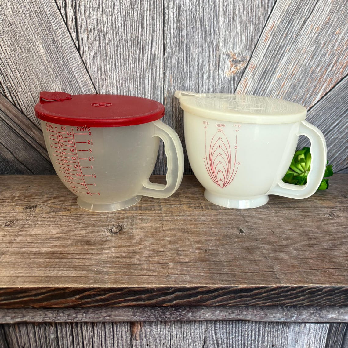 Vintage Tupperware Measuring Cup {plastic Tupper Ware Mix and Store ...