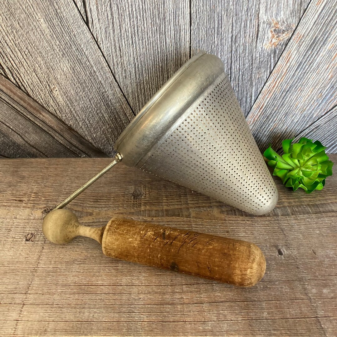 Vintage Strainer Sieve With Pestle Can Canning Applesauce Two Piece ...