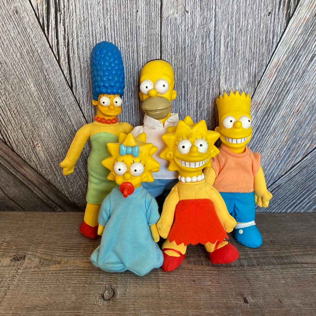 Vintage Simpsons Plush Toys Plush With Plastic Heads Homer - Etsy
