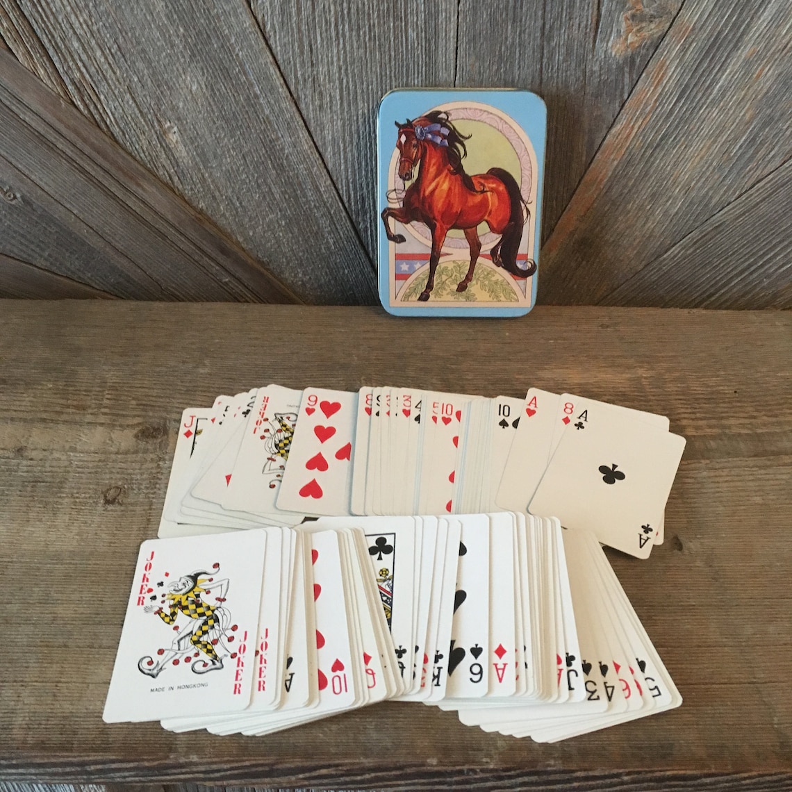 Rich Rudish 1987 Enesco Horse Playing Cards {arabian Saddlebred Morgan ...