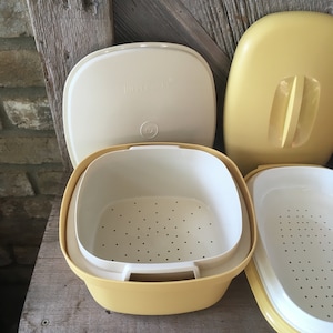 Vintage Tupperware Steamer {plastic Microwave Tupper Ware Steamer ...
