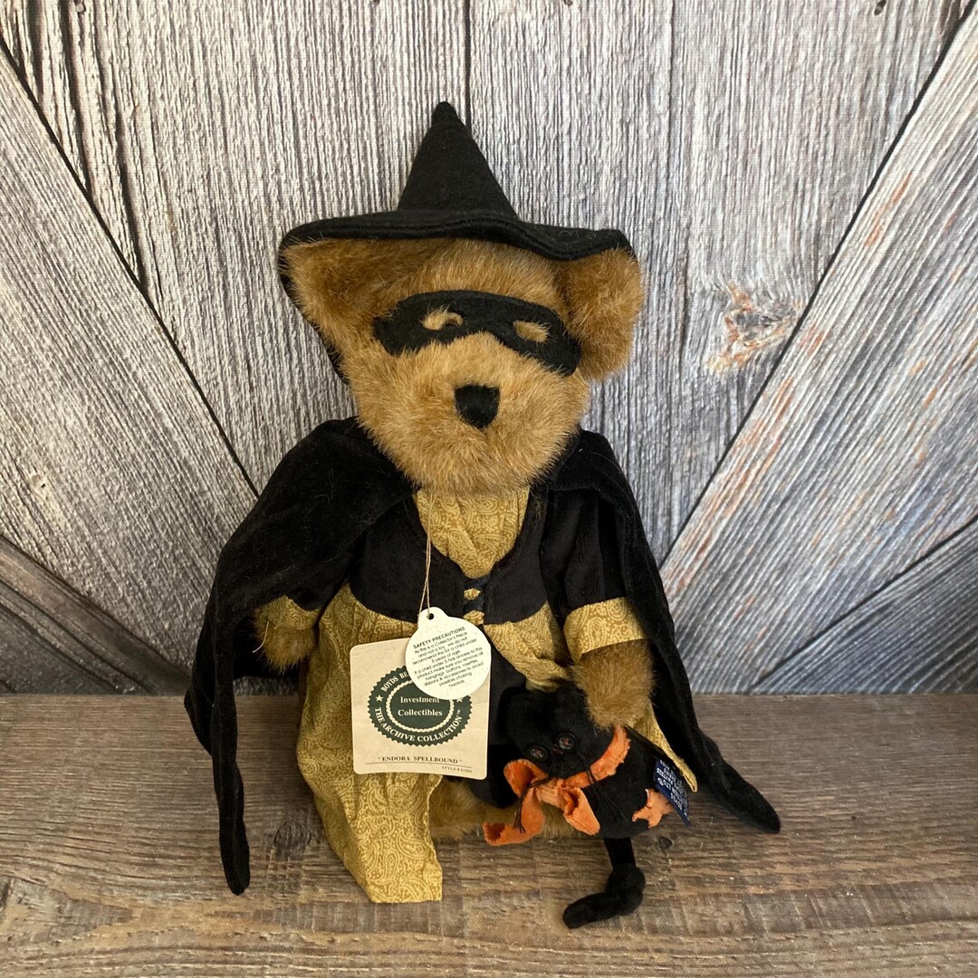 Halloween Bear Decoration Plush Toy {vintage Endora Spellbound Boyds ...