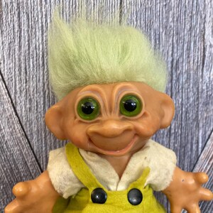 Vintage Troll Bank OLD Dam Troll Doll Coin Bank Piggy Bank 60s Green ...