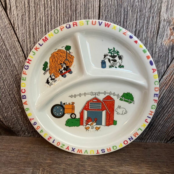 Vintage Sectioned Plate - Etsy