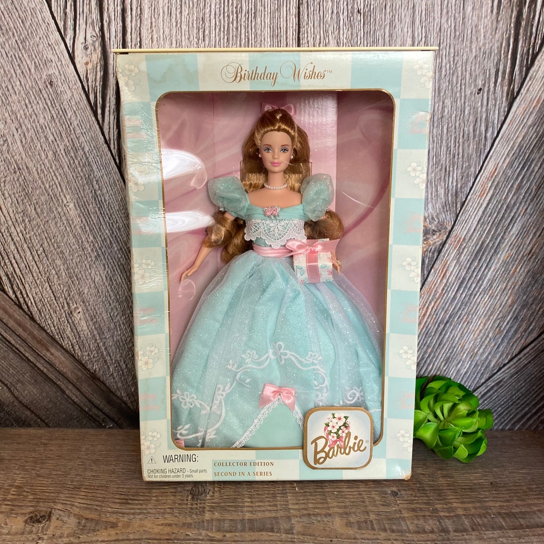 Birthday Wishes Barbie blonde Hair Mattel 24667 Happy Birthday Gift Vintage 1999 Y2K Mattel ...
