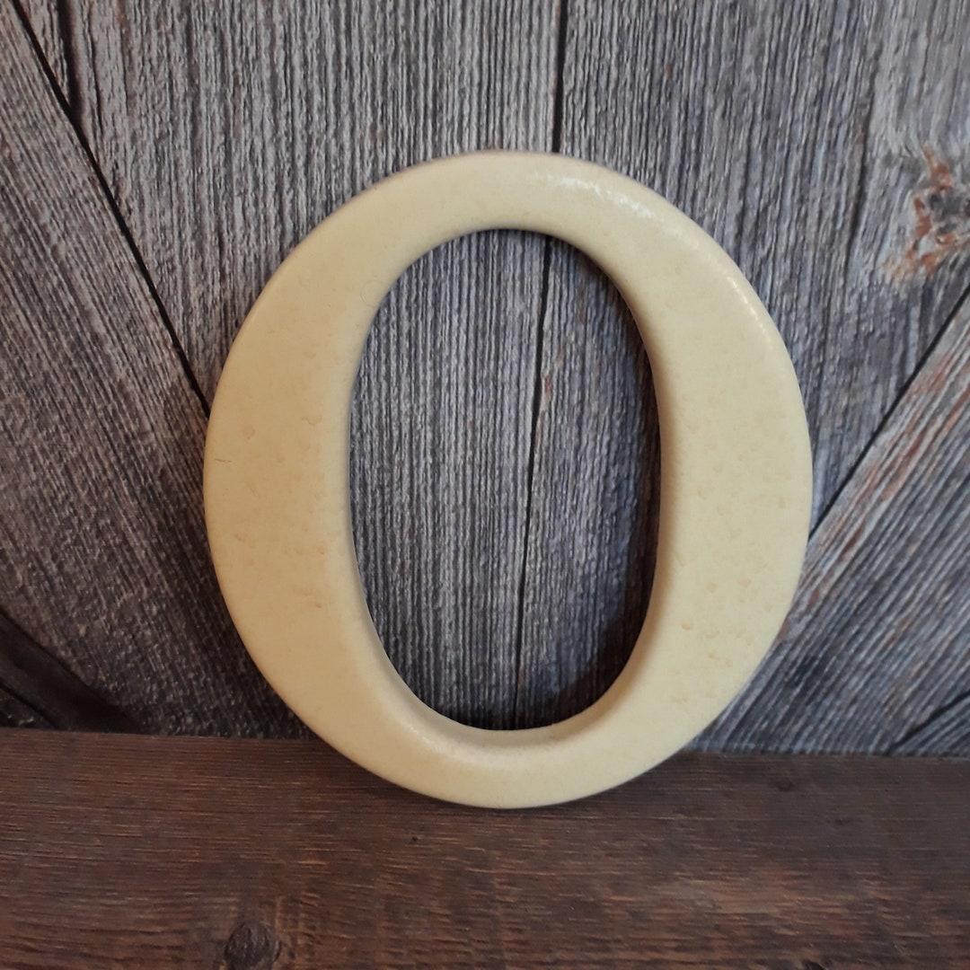 Vintage Letter O Old Sign off White Large 8 Inch Plastic Letter Wall ...
