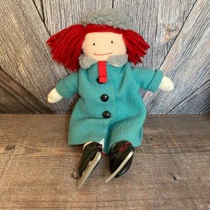 Vintage Madeline Doll 1990 Eden Toys Ice Skating 15 Inch ORIGINAL ...